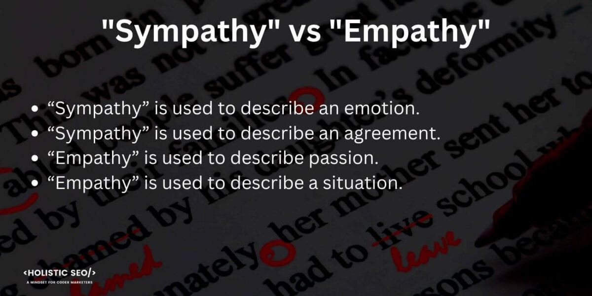 Sympathy vs Empathy: Difference between Them - Holistic SEO