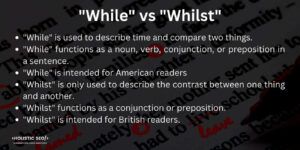 While vs. Whilst: Difference between Them and How to correctly use them ...