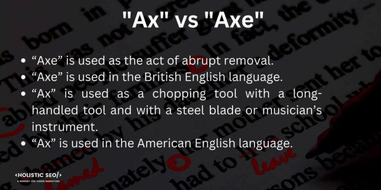 Ax vs Axe: Difference between Them and How to correctly use them ...