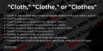 Cloth, Clothe or Clothes: Difference between Them and How to correctly ...