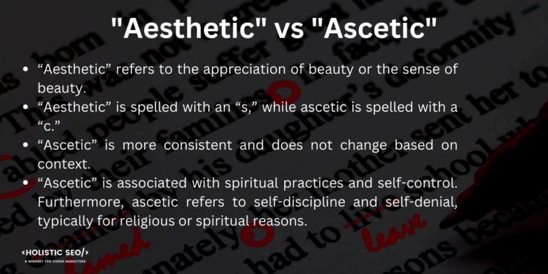 Aesthetic vs Ascetic: Difference between Them and How to correctly use ...