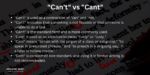 Can't vs Cant: Difference between Them and How to correctly use them ...
