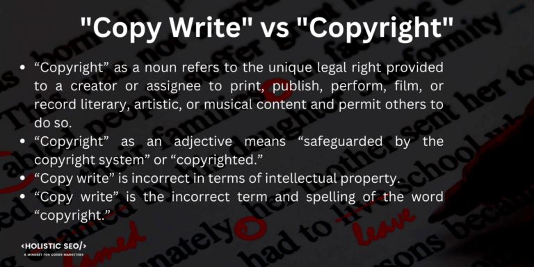 Copy Write vs Copyright: Difference between Them and How to correctly ...