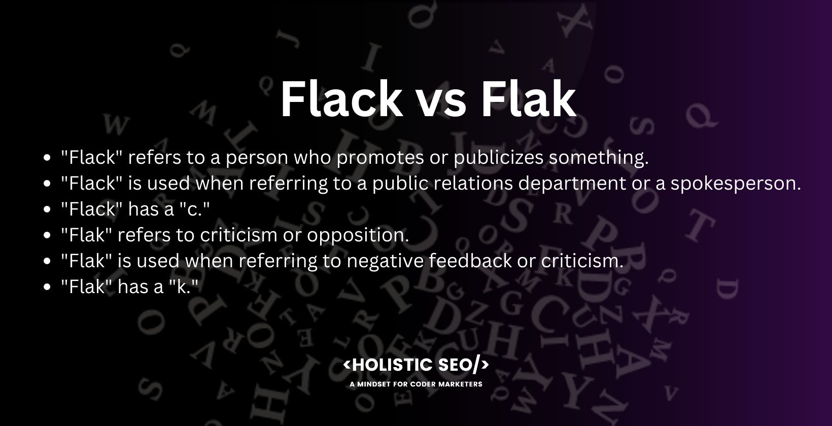 Flack vs Flak: Difference between Them and How to correctly use them ...