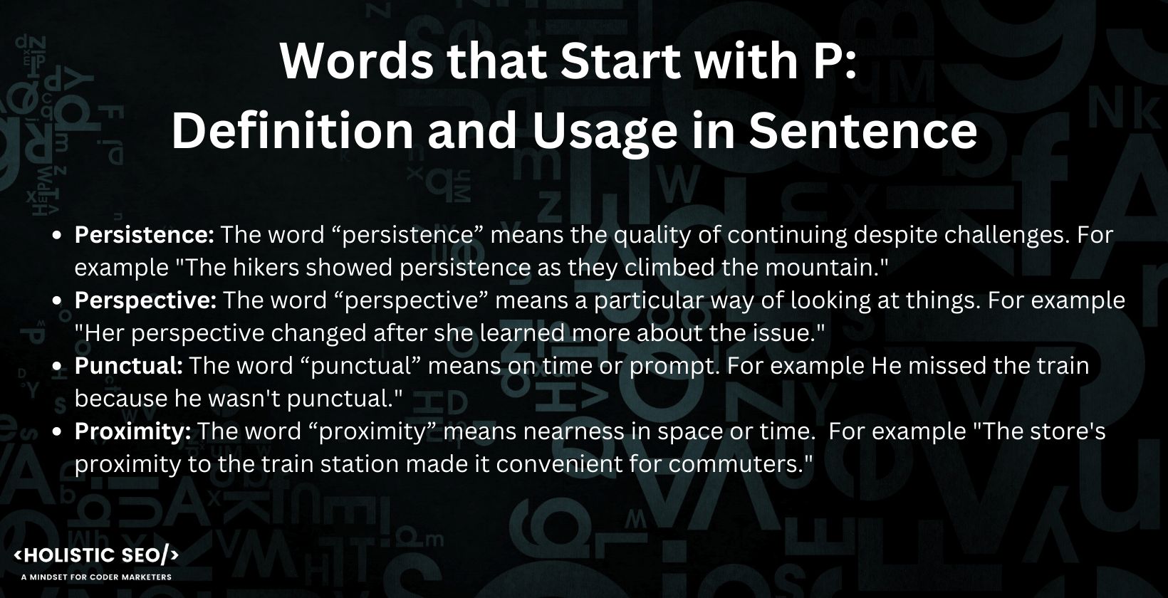 Words that Start with P: Learn Meanings of All Words that Begin with P ...
