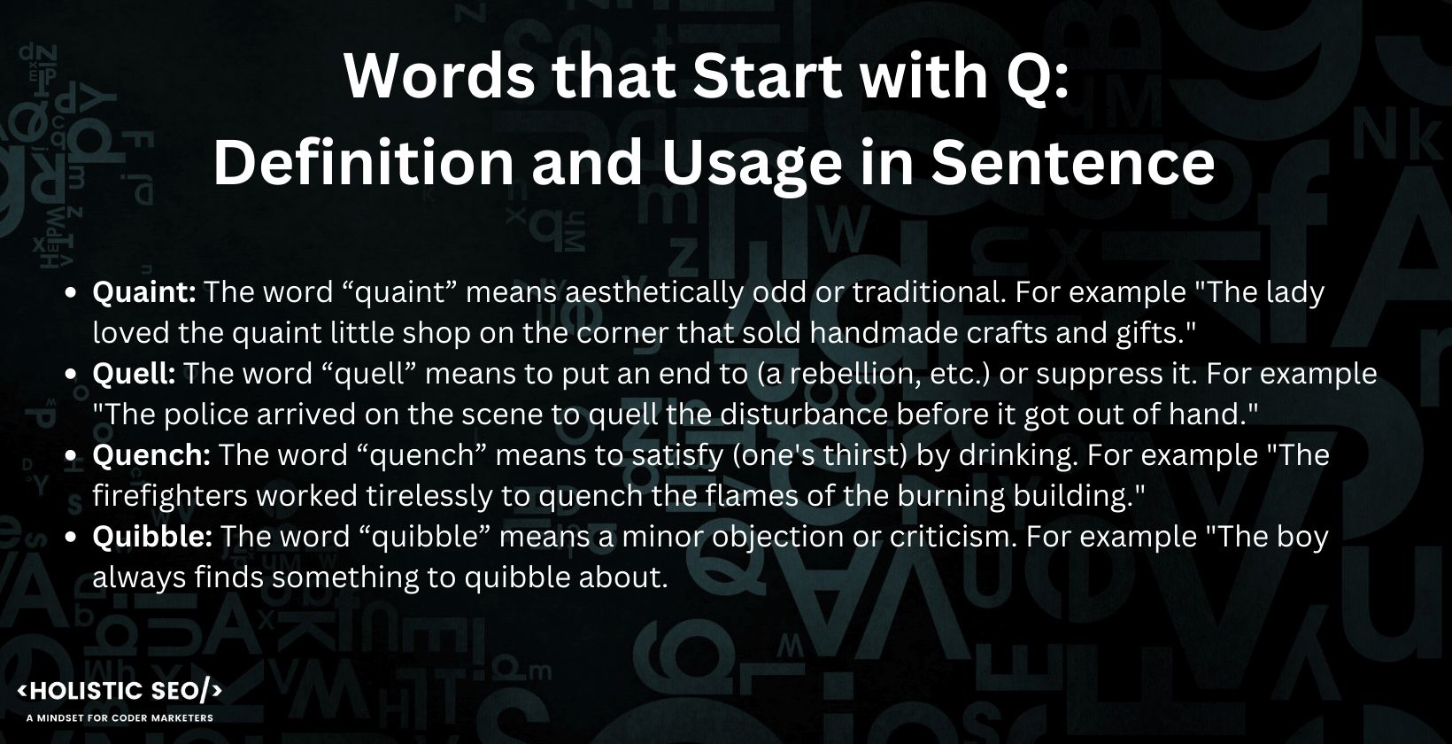 Words that Start with Q: Learn Meanings of All Words that Begin with Q ...