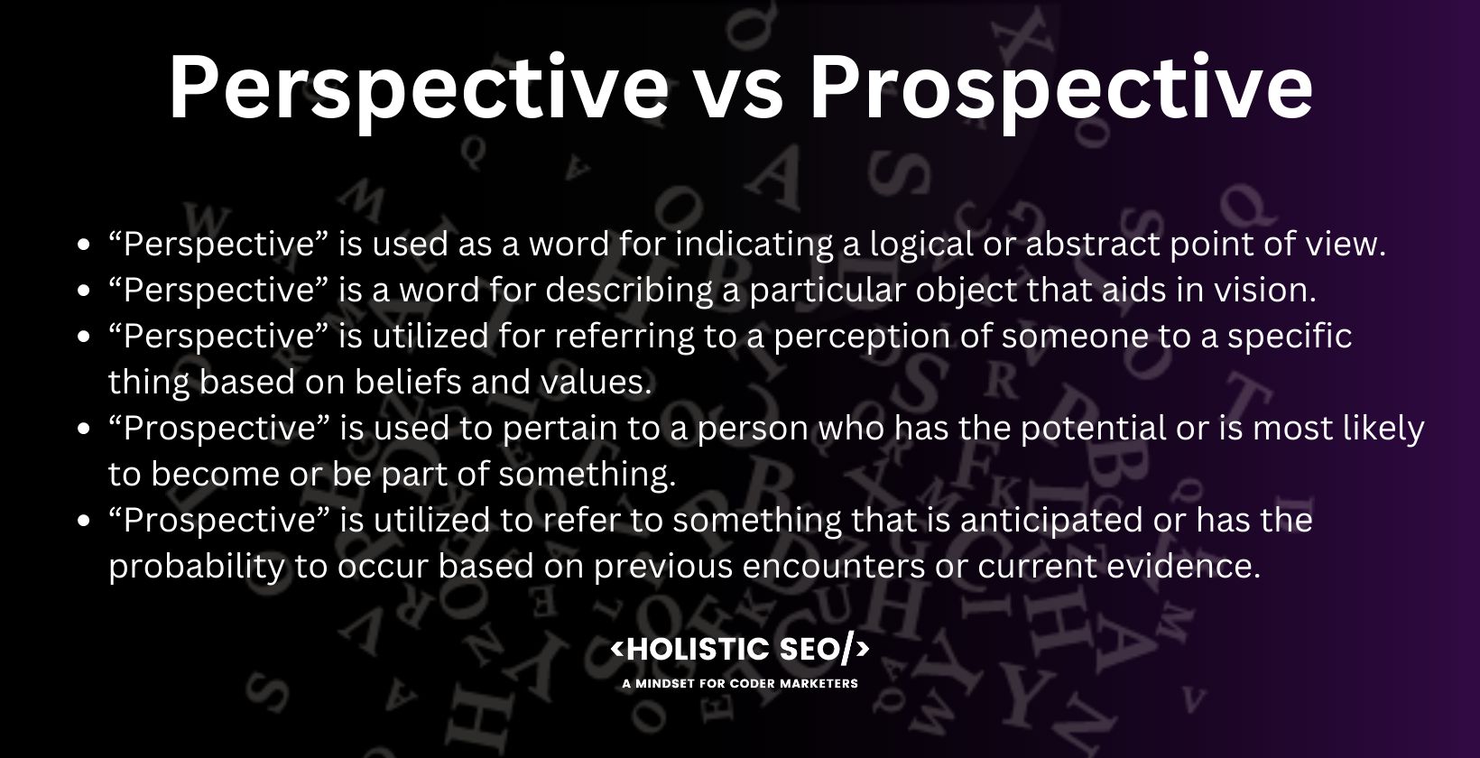 Perspective vs Prospective: Difference between Them and How to ...