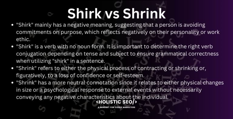Shirk vs Shrink: Difference between Them and How to correctly use them ...