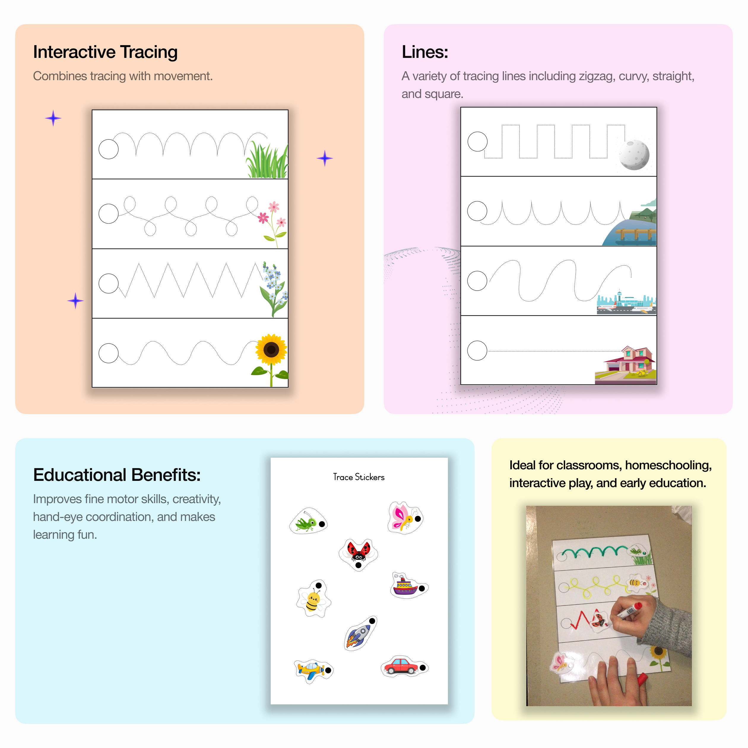 Interactive Tracing Worksheets: Bugs & Vehicles Edition | LessonForge ...