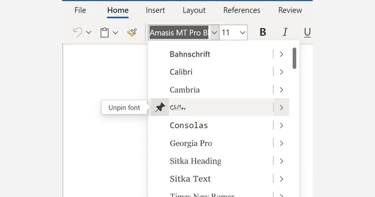 Exploring the new Microsoft Font Picker