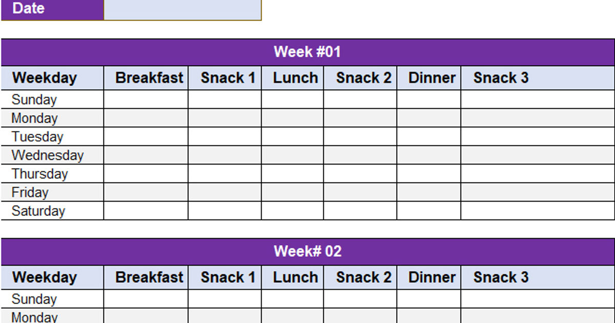 Bi-Weekly Meal Planner: Plan & Enjoy Healthy Meals Every 2 Weeks