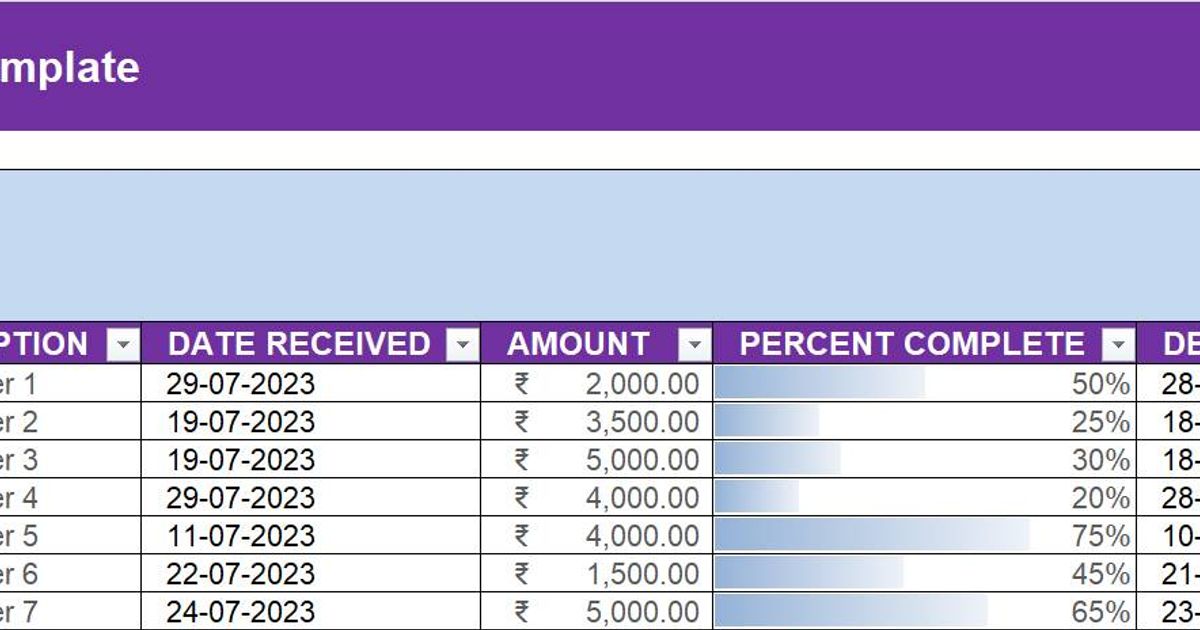 Bid Details Excel Template - Create Accurate bid Reports in Seconds