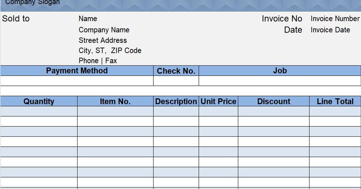 Blue Sales Receipt Excel Template | Create Professional Receipts Fast