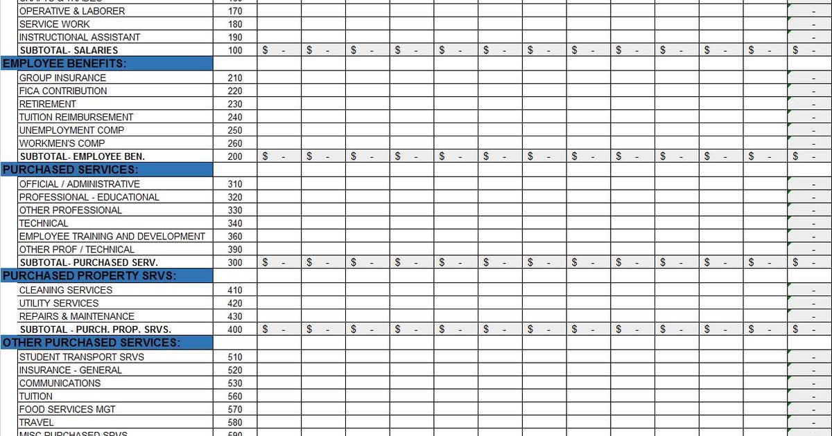 Bookkeeping Template 06: Excel Spreadsheet for Easily Tracking Finances
