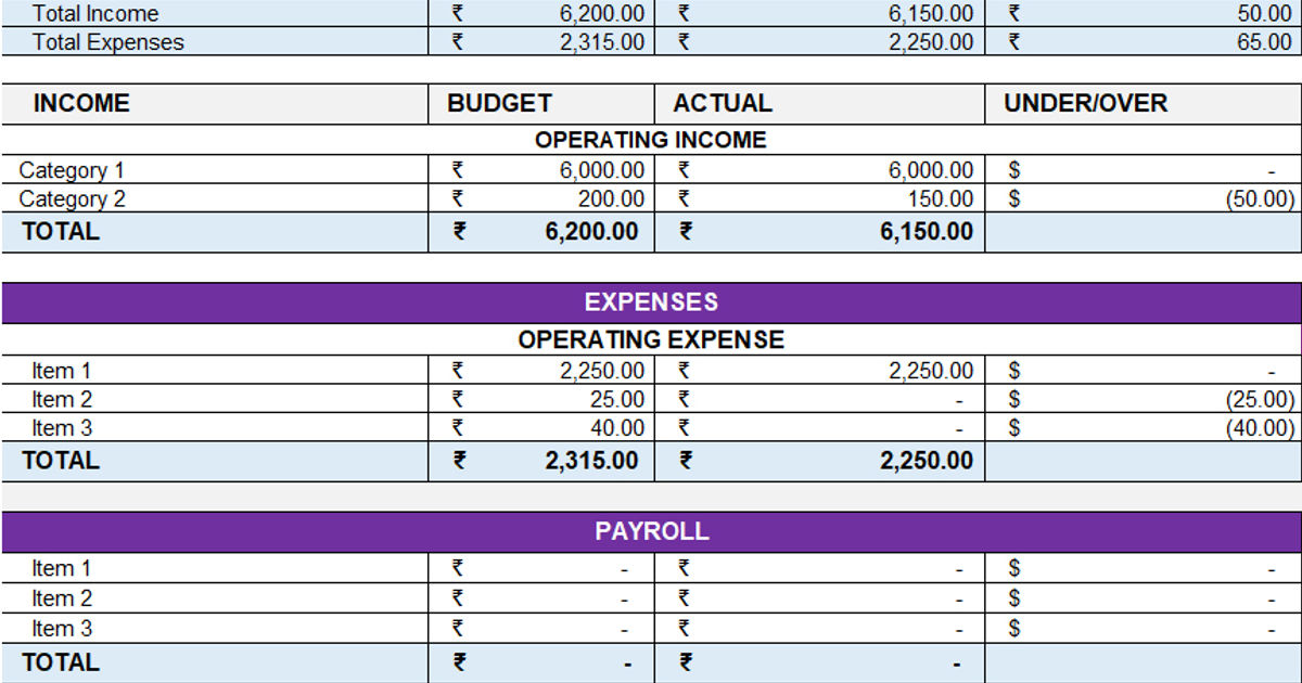 Project Budget: Quickly Create & Manage Your Business Budget