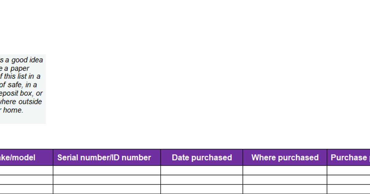 Create an Inventory of Your Home Content: Easily Track What You Own