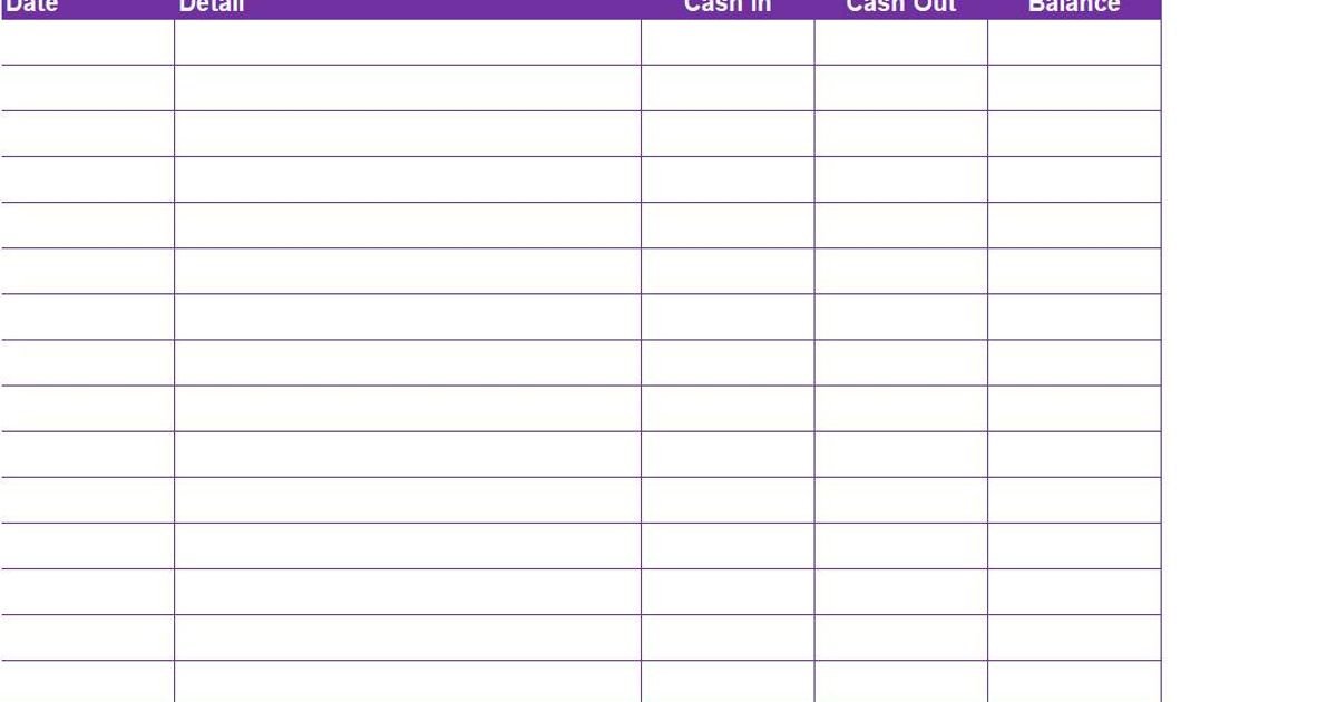 Petty Cash Log: Free Excel Template to Track Cash Spending