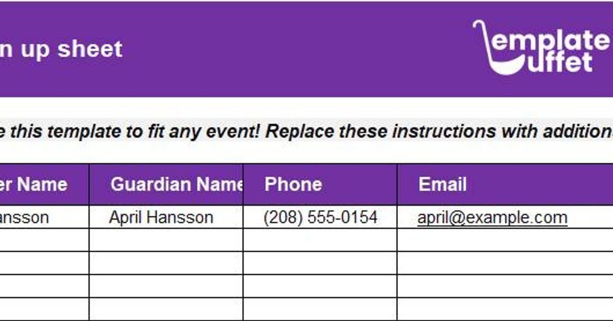 Sports Signup Sheet: Register Now and Get Ready to Play!