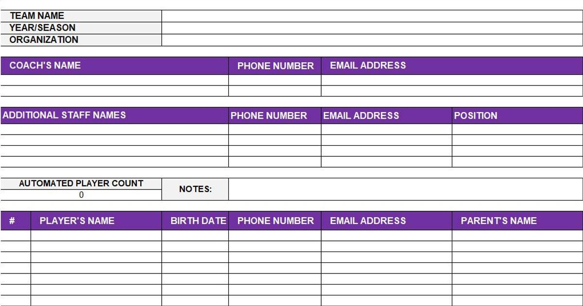Sports Team Roster: Create & Manage Your Team to Win the Game!
