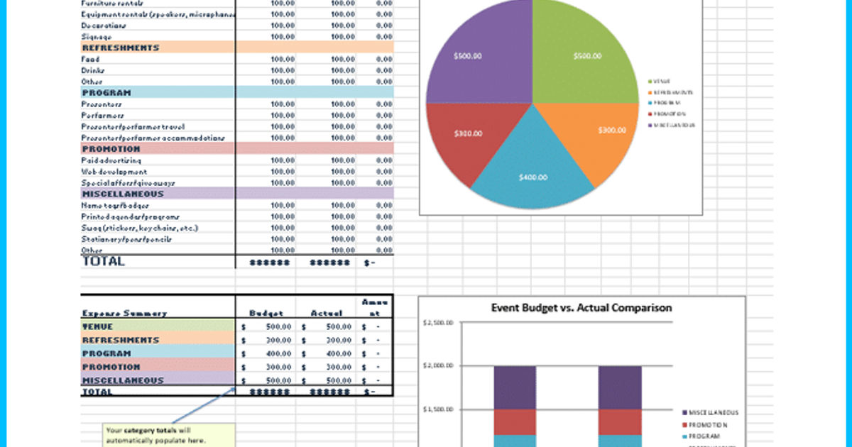 Free Event Budget Template: Plan & Track Your Event Costs
