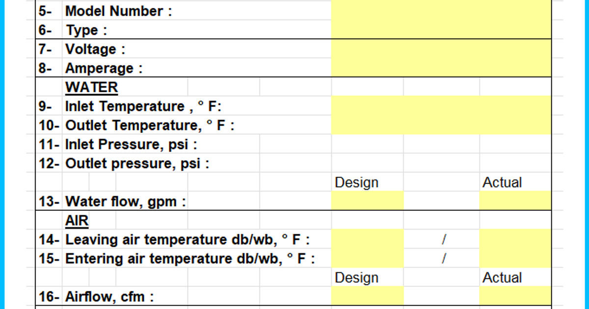 AHU Checklist: A Comprehensive Guide to Air Handling Unit Maintenance