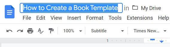 How Create a Book Template in Google Docs: A Guide for Beginner Writers