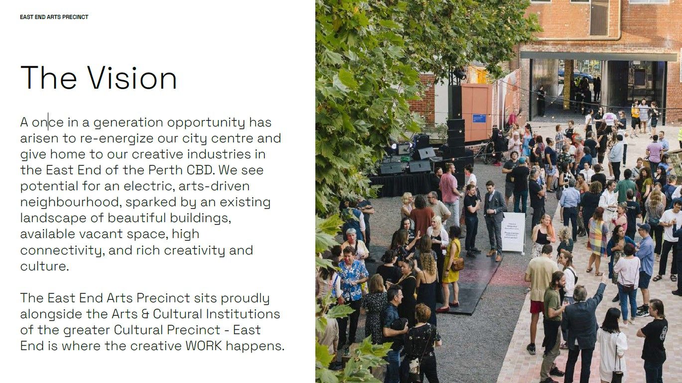 Interview: Sarah Booth and Alessio Fini on the East End Arts Precinct ...