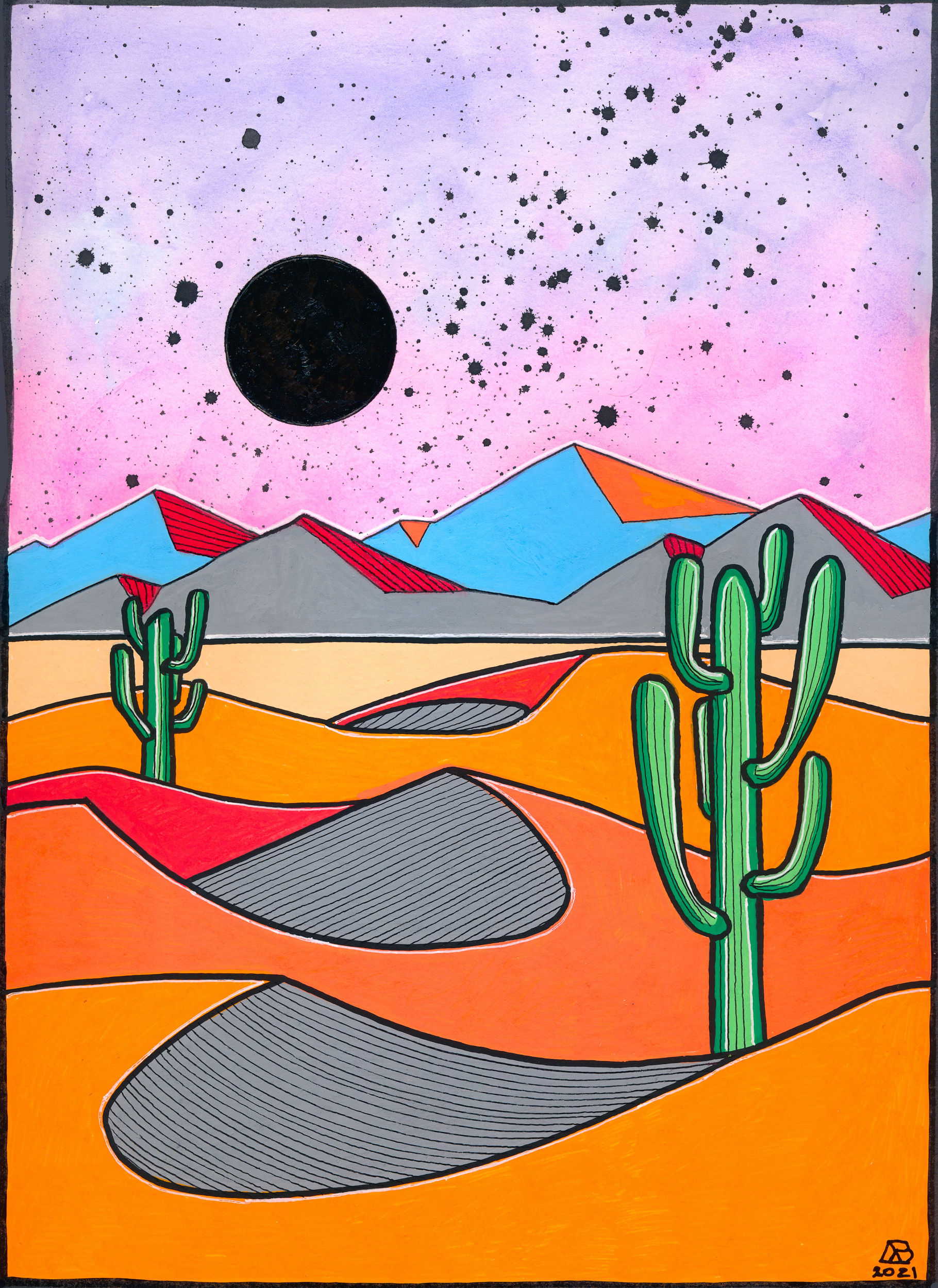 Black Sun by Arthur Pochon 2021: Drawing | The Artling