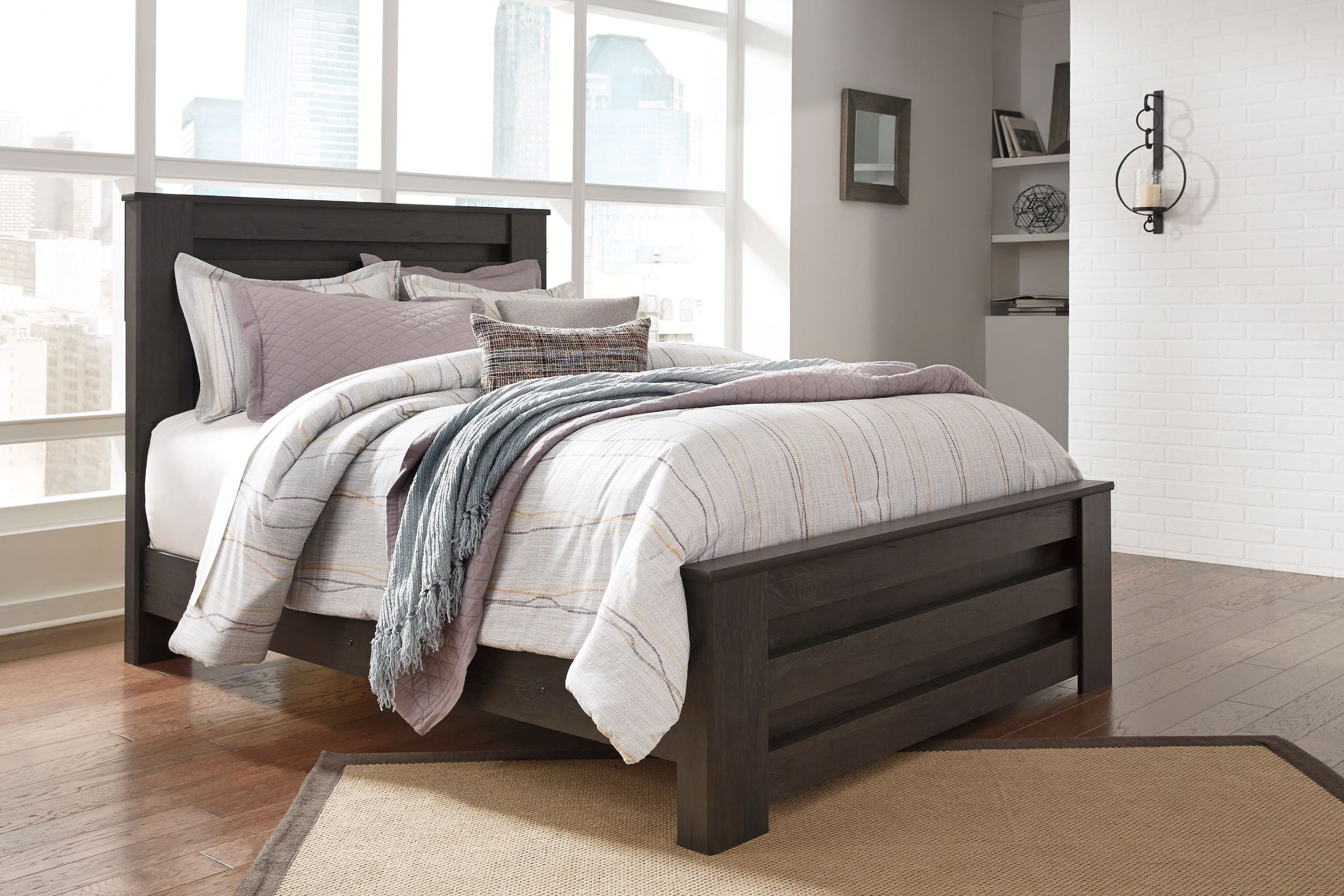 Brinxton Queen Panel Bedroom Set | The Furniture Mart