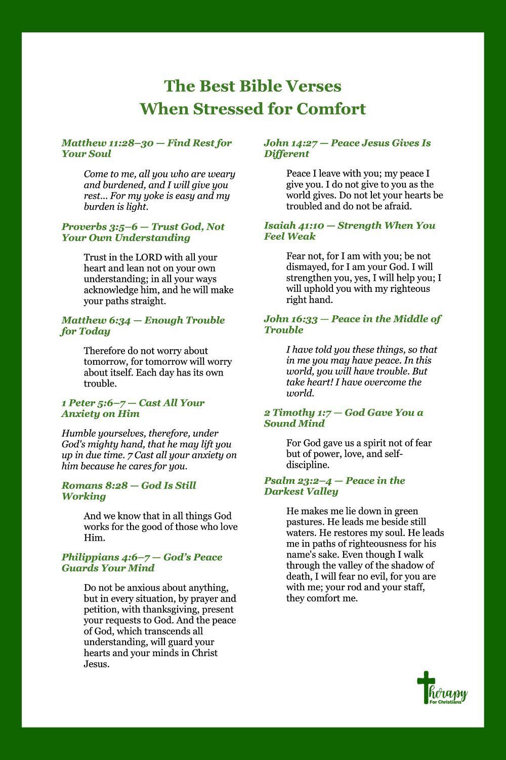 Bible Verse When Stressed: Scriptures for Peace & Calm