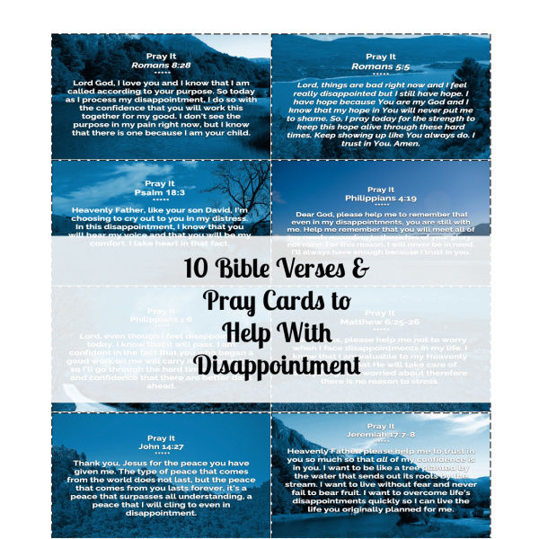 10 Scriptures for Disappointment