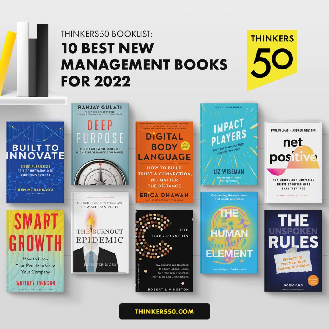 Best New Management Books for 2022: Thinkers50 announces new booklist ...
