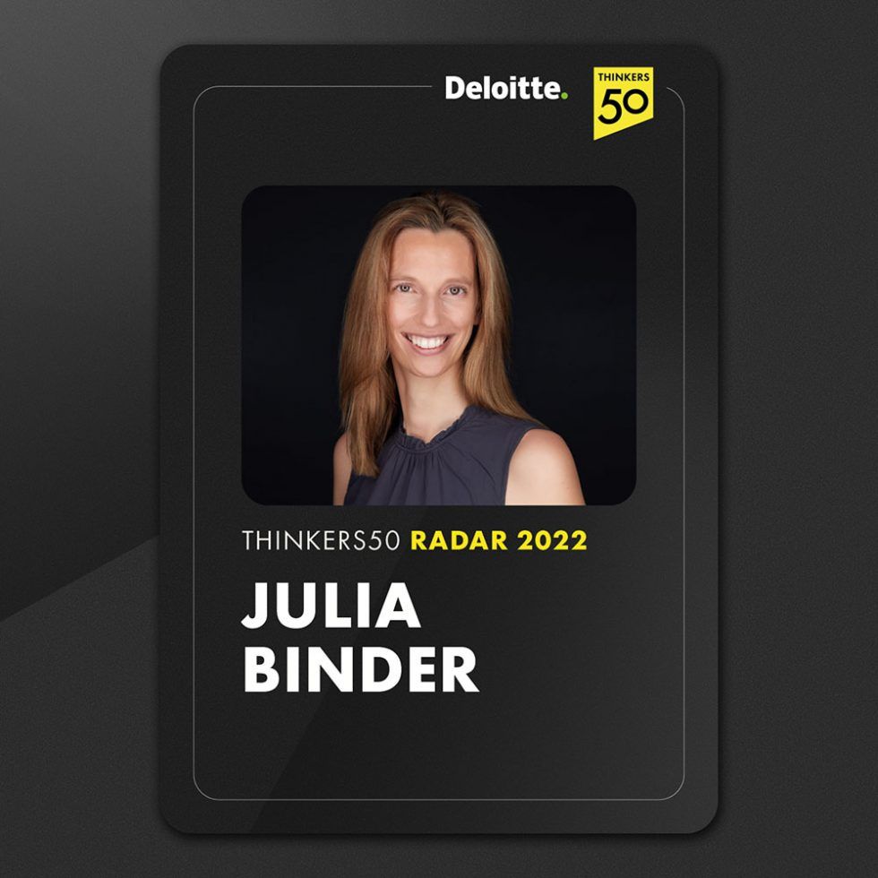Thinkers50 Radar 2022: Julia Binder - Thinkers50
