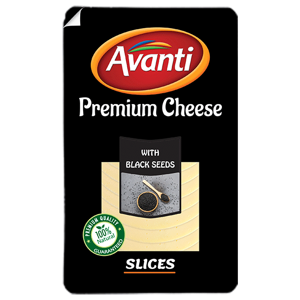 Avanti Cheddar Black Seed 150g – Full Cream Bulk Cheese