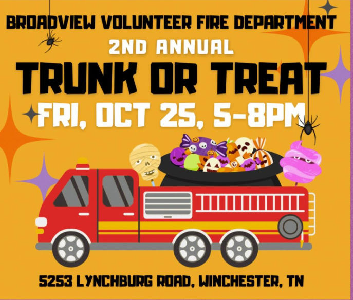 Broadview Fire Department Trunk or Treat - Tims Ford Lake Area Event