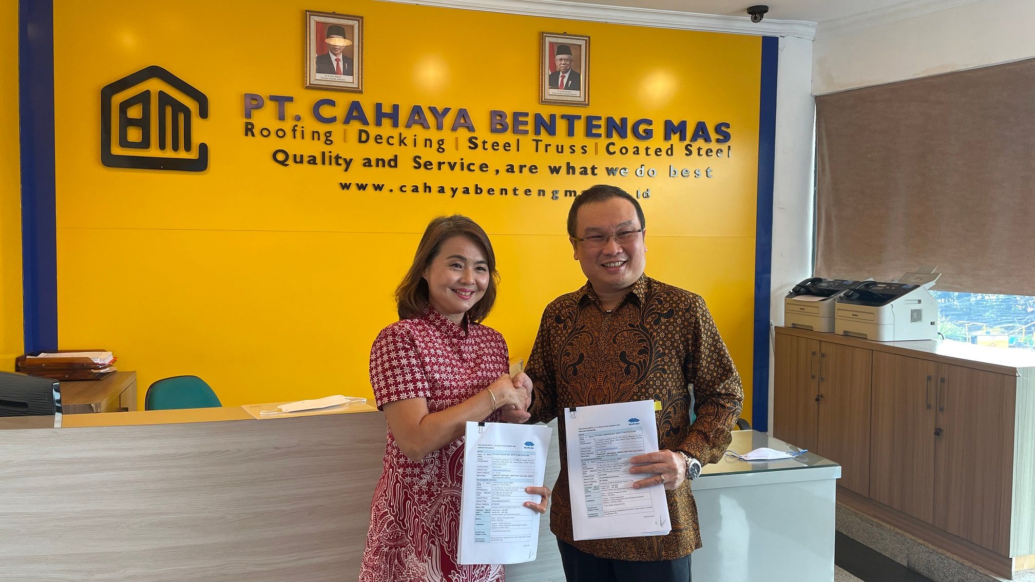 NS BlueScope Indonesia dan PT Cahaya Benteng Asia Bersinergi Tingkatkan ...