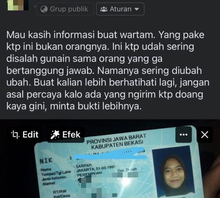 Jaga KTP Anda! Seorang Warga Jadi Korban Penipuan Gegara Identitas ...