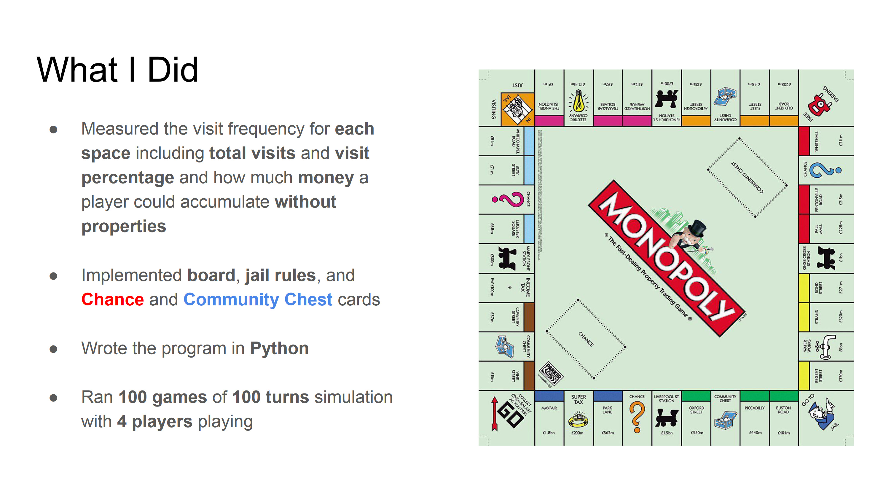 GitHub - tlan2/monopoly_simulation: Performed 100-game 100-turn simulation of popular board game ...
