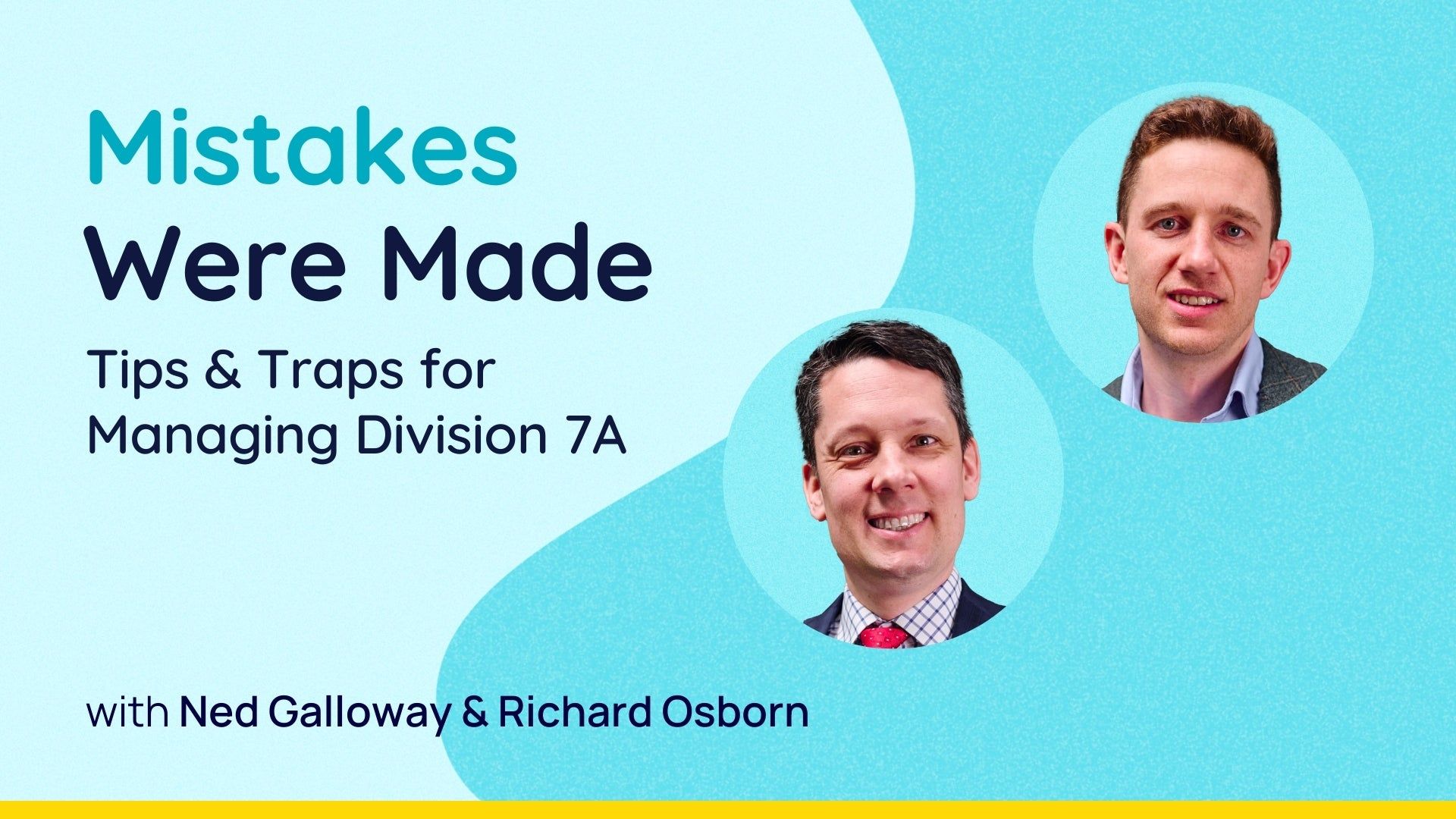 REPLAY: Mistakes Were Made: Tips & Traps for Managing Division 7A | Tax ...