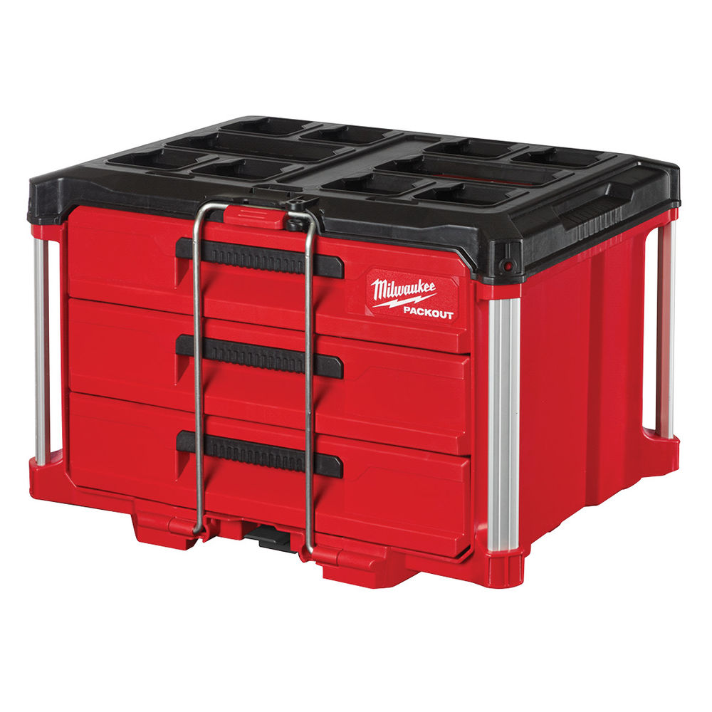 Milwaukee Packout Equal 3-Drawer Tool Box with 50 lbs. Capacity at ...