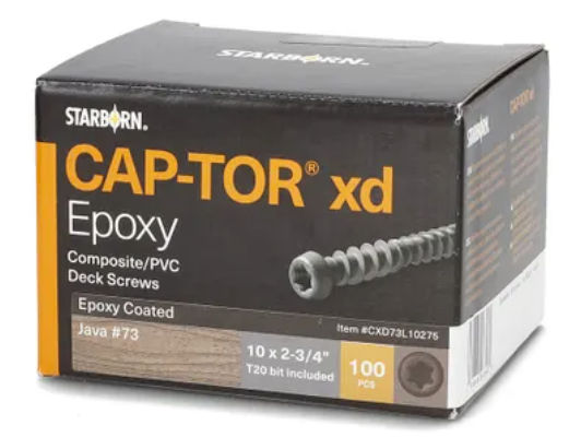 CAP-TOR #10 x 2-3/4" Java Deck Fastener (100 pack) at Ashby Lumber ...