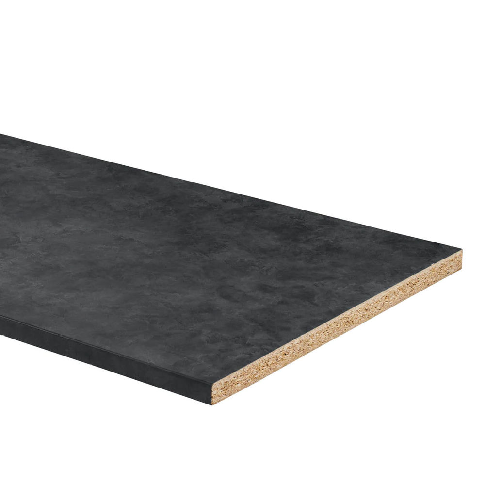 Stretta 1-1/8 in. x 25 in. x 10 ft. Counter Top Urban Graphite at ...