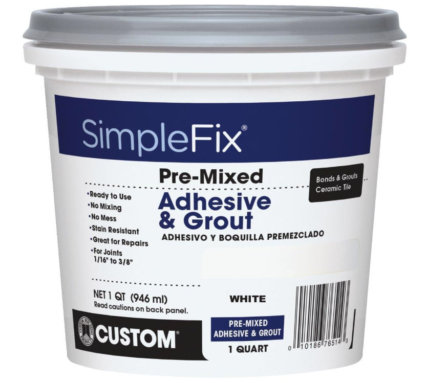 Simple Fix Pre-Mixed White Tile Grout Quart at Ashby Lumber | Tile ...