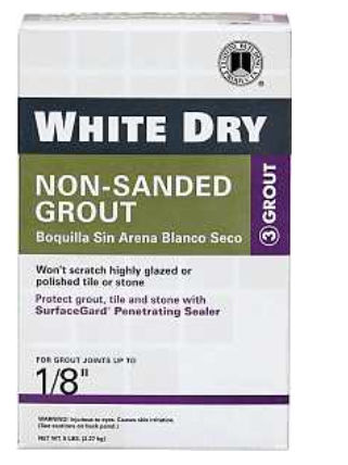 White Dry Polyblend Snow White Non-Sanded Grout 5lb at Ashby Lumber ...