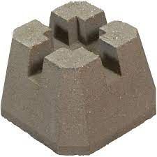 Concrete Deck Block Slotted for 4x4 or 2x at Gabriel Building Supply ...
