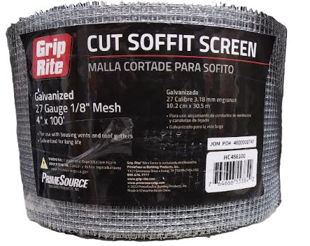 1/8" - 4" x 100' Soffit Screen at Ashby Lumber | Soffit Screens