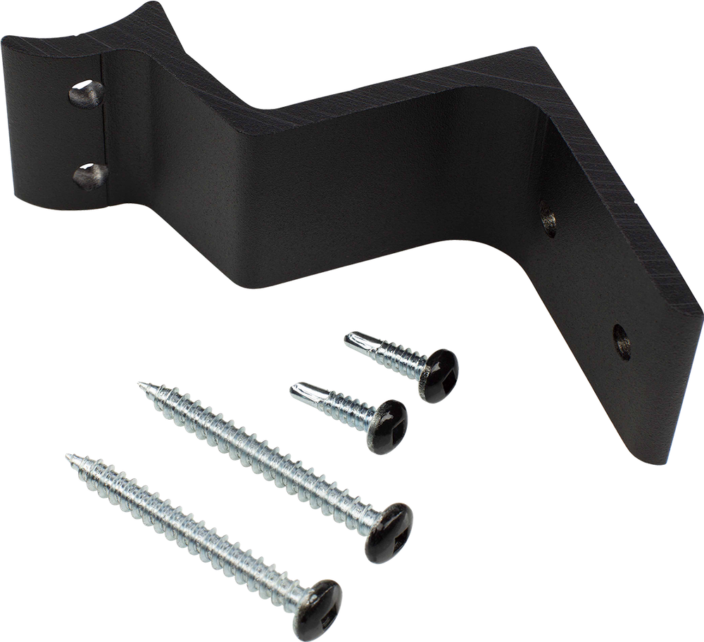 Pipe Rail Handrail Bracket Textured Black at Monaghan Lumber | Century ...