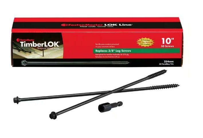 FastenMaster - TimberLOK Structural Wood Screw - 10" - 50 Pack at Tart ...
