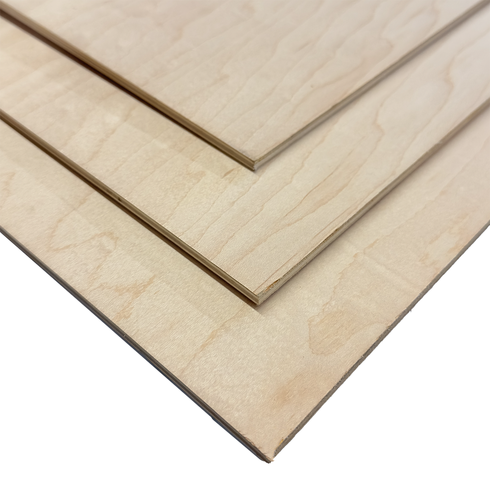 Maple 1/4" x 4' x 8' G1S VC at Monaghan Lumber | Plywood & Sheet Goods