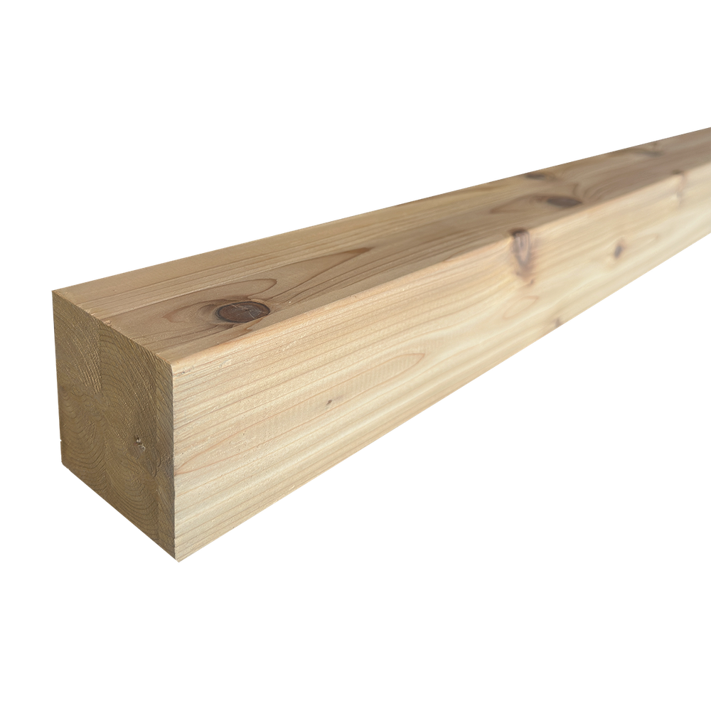 Red Cedar D4S 4"x 4"x 8' Laminated at Monaghan Lumber | Western Red Cedar